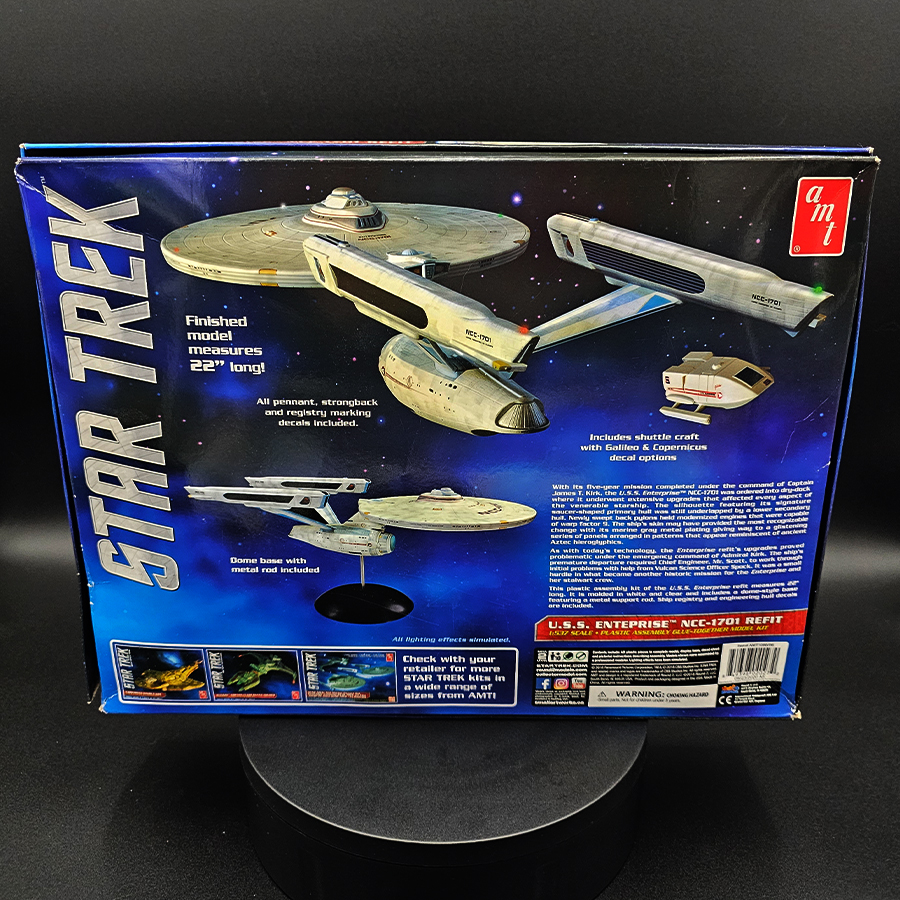 AMT 1/537 Scale U.S.S. Enterprise NCC-1701 Refit (Open Box) - HLI3DFX ...